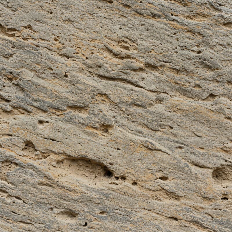 Rough Sandstone Surface with Visible Stratification and Small Cavities ...