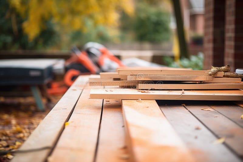 Rough Sawn Planks Drying Out in an Outdoor Space Stock Image - Image of ...