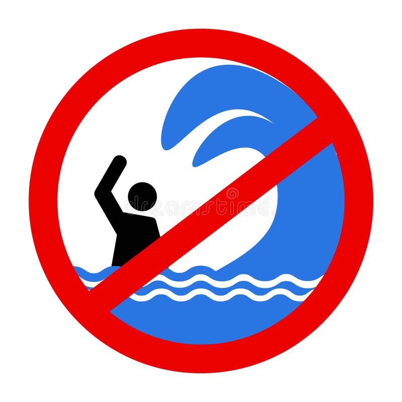 Do Not Swim Sign Stock Illustrations – 118 Do Not Swim Sign Stock ...