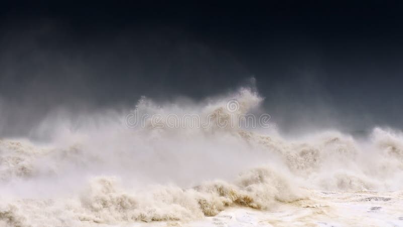 Rough Sea with Stormy Weather Stock Image - Image of waves, water: 67589763