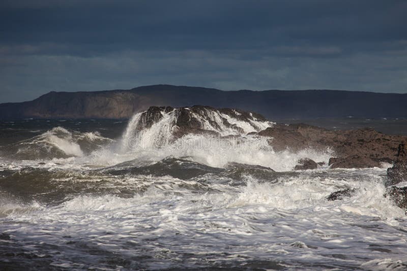 Rough Seas stock image. Image of rocks, rough, breakwater - 28076949