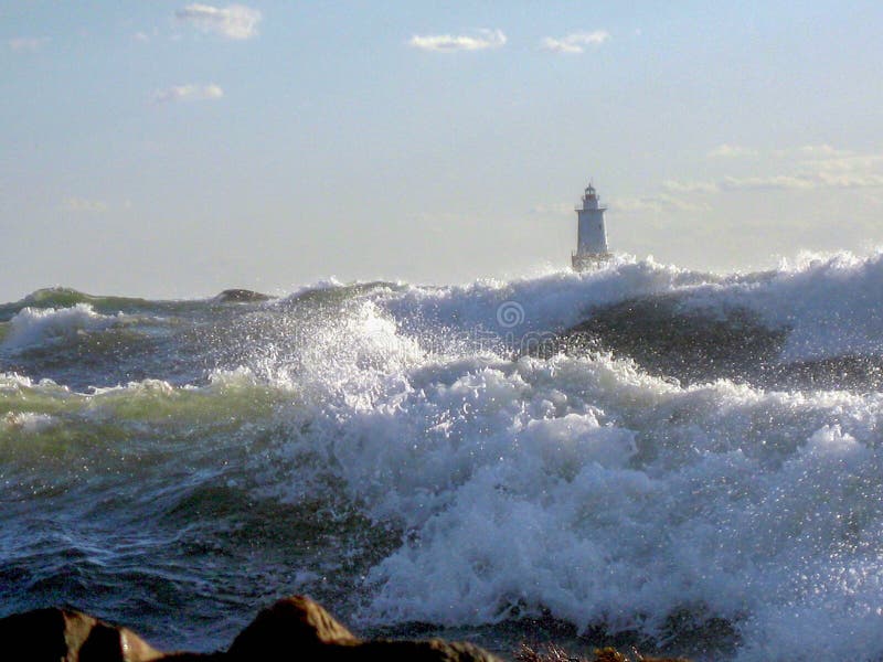 Rough Seas at Sakonnet Point Stock Image - Image of waves, seas: 49152161