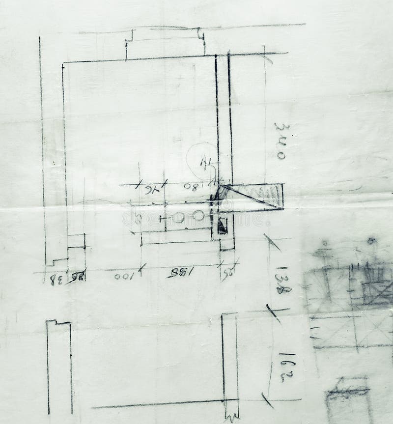 Rough sketch stock image. Image of print, design, house - 3425007