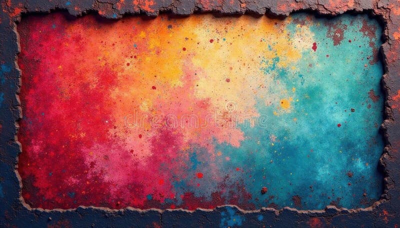 Rough Stencil Border, Rectangle Shape, Dark Edges , Stencil Effect ...