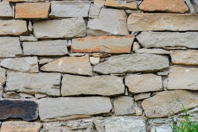 Rough Stone Masonry. Fragment of a Wall Stock Image - Image of ancient ...