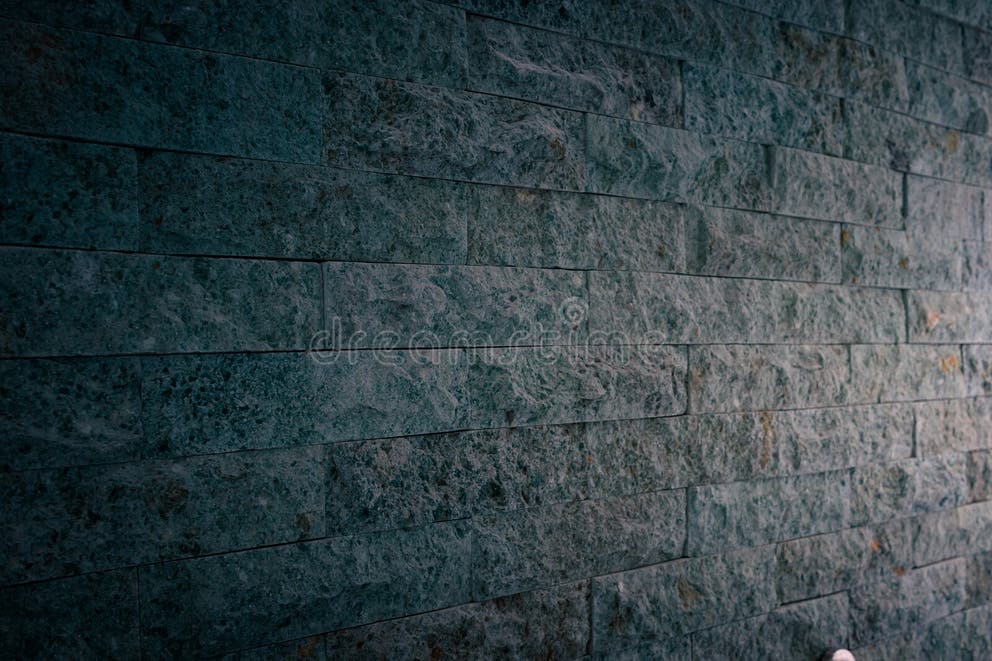 Rough Stone Tile Wall Texture Interior Stock Image - Image of retro ...