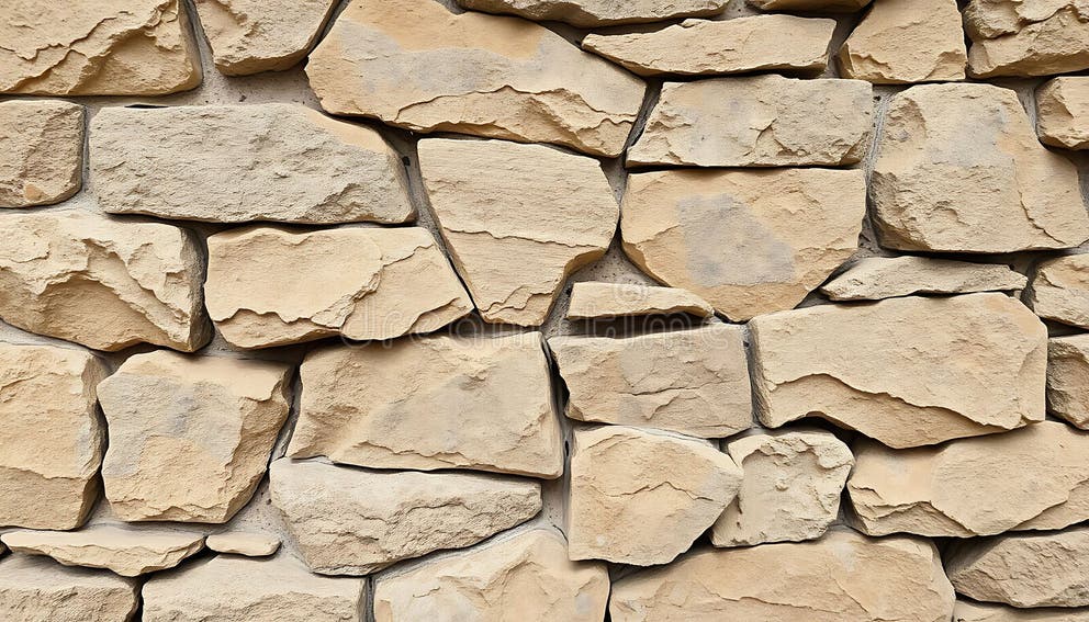 Rough Stone Wall, Rustic Texture, Ancient Masonry, Solid Rock Surface ...