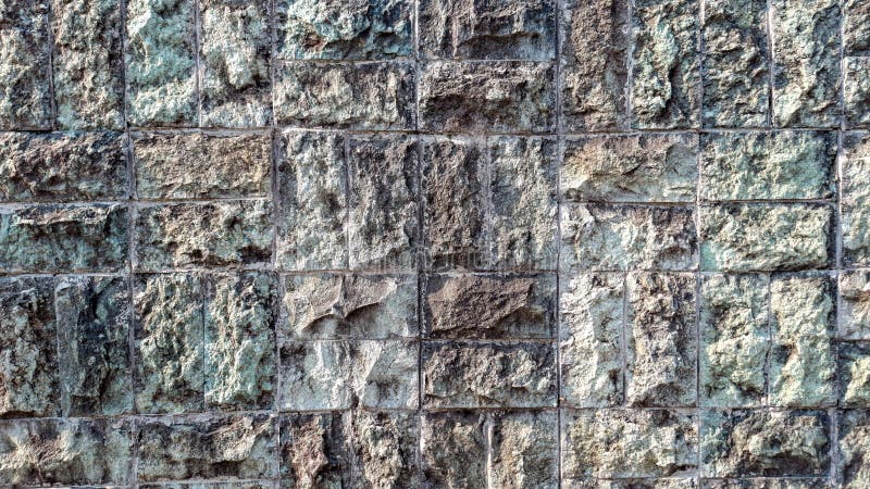 Rough Stone Wall Texture with Geometric Pattern Stock Image - Image of ...