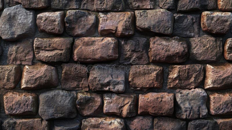 Rough Stone Wall Texture, Seamless Pattern for Realistic Backgrounds ...