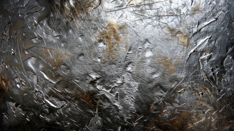 The Rough Surface of the Metal is Contrasted by the Smooth Shiny ...