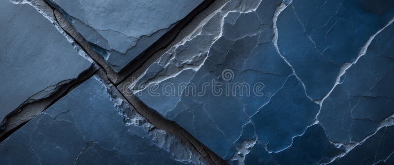 Rough Surface of Natural Dark Blue Slate Stone Creating an Abstract ...