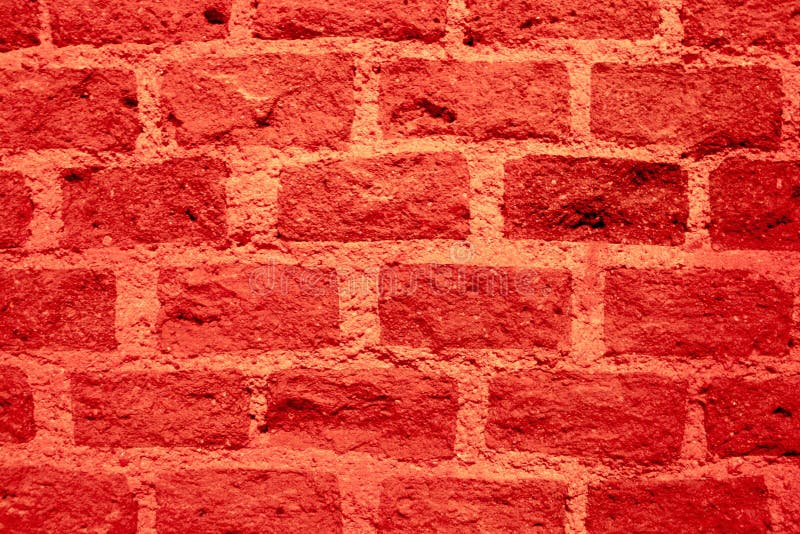 Background of a Wall of Red Bricks. Stock Image - Image of geometric ...