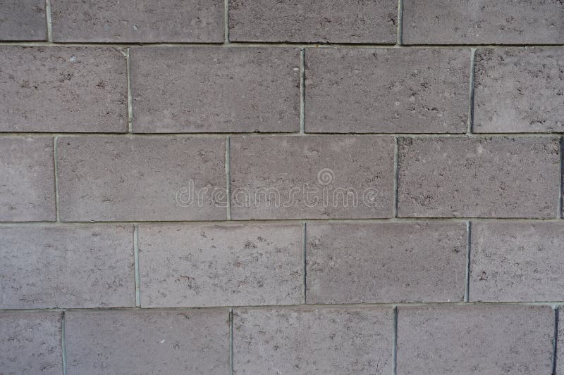 Rough Surface of Wall Made of Gray Concrete Masonry Units Stock Image ...