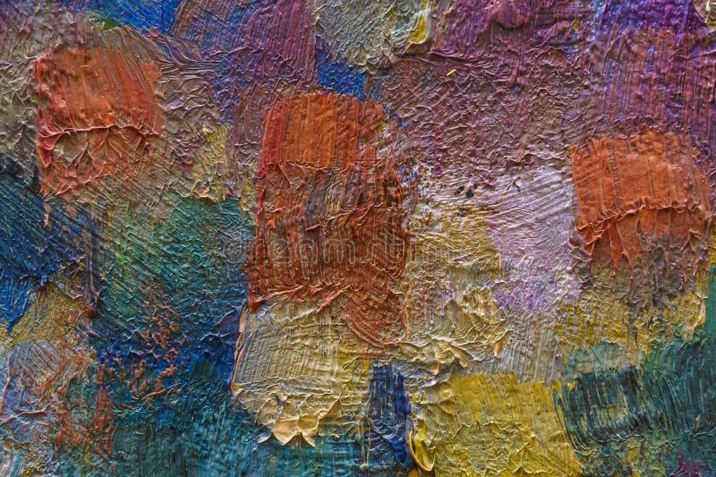 Rough Textural Strokes of Paint from a Brush. Color Search Stock Image ...