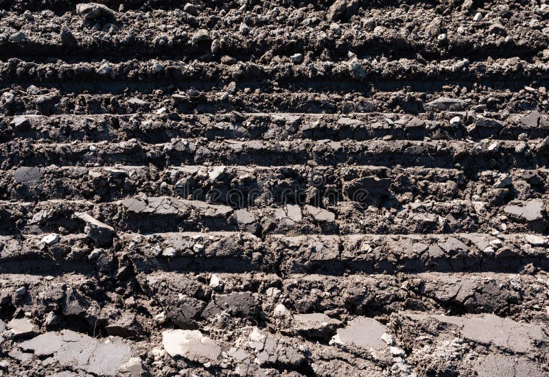Rough Texture of Brown Agriculture Soil, Belgium Stock Image - Image of ...