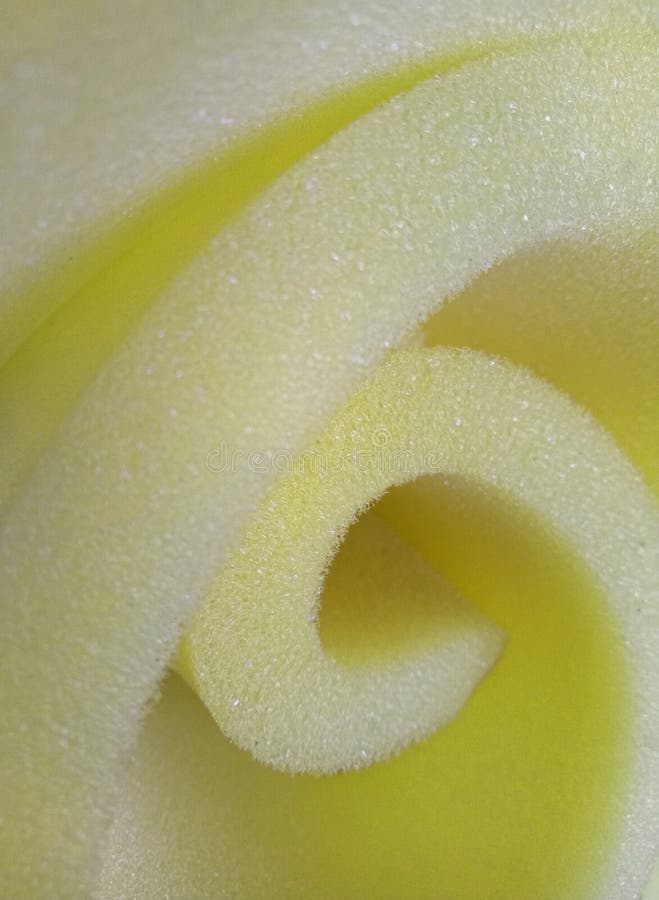 Rough Texture of the Edge of the Yellow Sponge Foam Sheet Stock Image ...