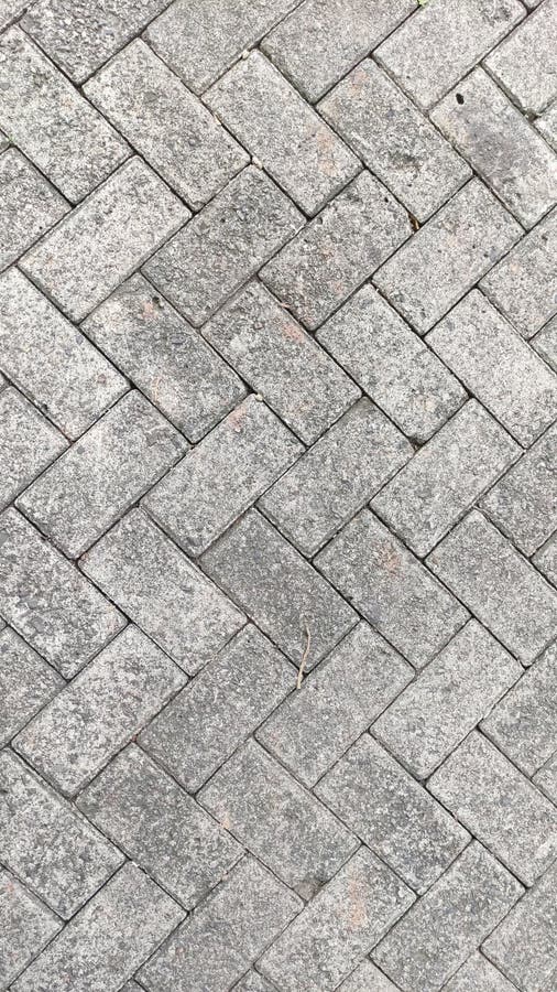Rough Texture Gray Paving Blocks in the Yard Stock Image - Image of ...