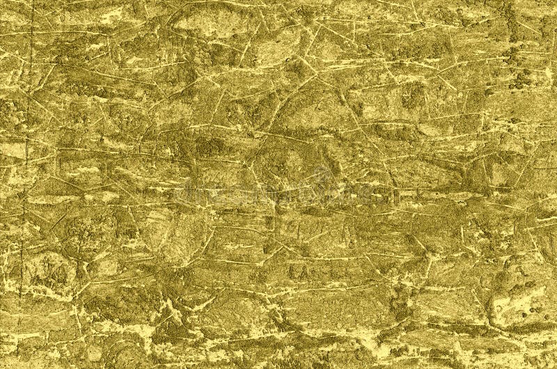 Rough Texture with Irregular Geometric Pattern. Background of Golden ...