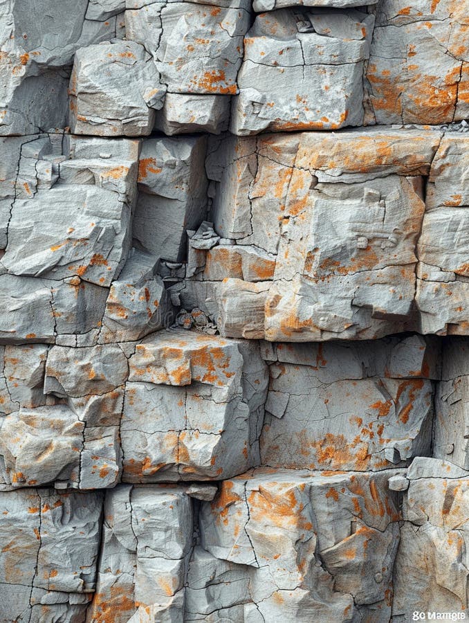 Rough Texture of a Limestone Cliff Stock Image - Image of untame ...