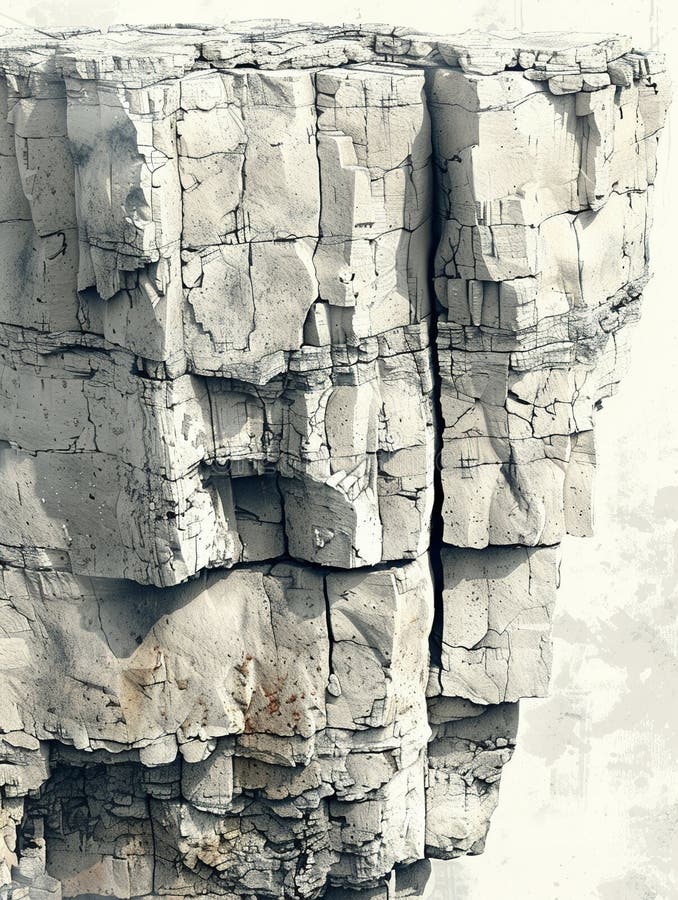 Rough Texture of a Limestone Cliff Stock Image - Image of rock ...