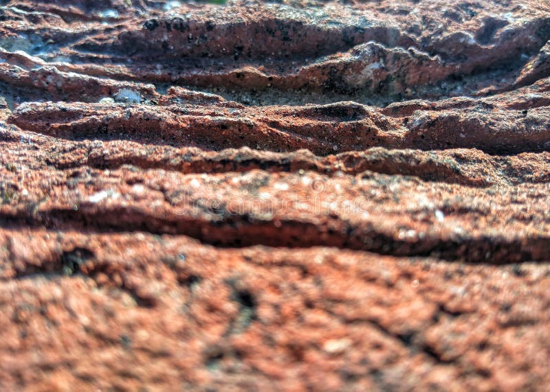 Rough Texture or Pattern on the Brick Surface while Construction. Stock ...