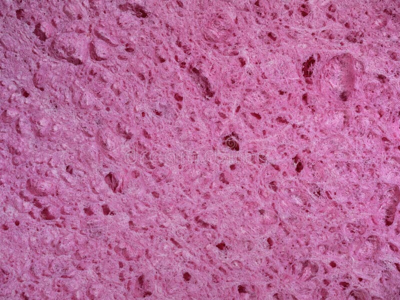 Detailed Texture of Dishwashing Sponge, Pink Background Stock Photo ...
