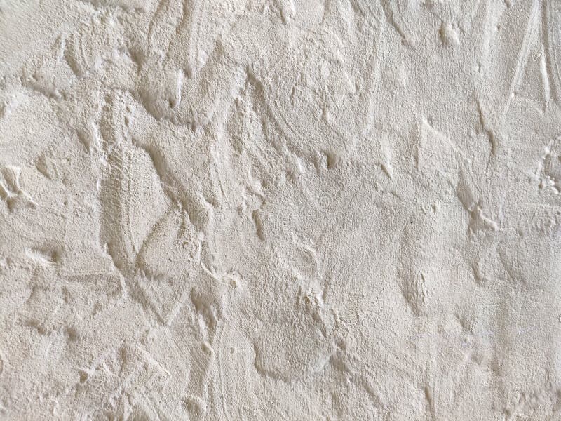 The Rough Texture of a Poorly Plast Ered Light-colored Wall. an Uneven ...