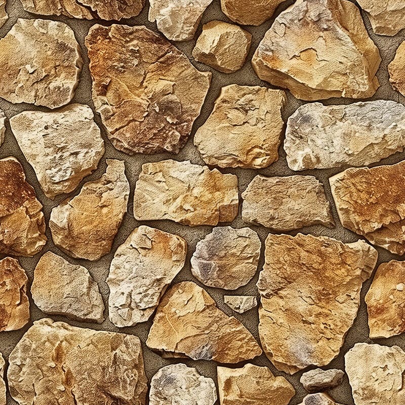 Rough Texture, Seamless Stone Wall. Natural Stone Wall Pattern Close-up ...