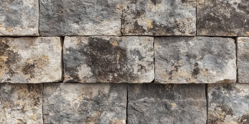 Rough Texture of a Vintage Stone Wall, Featuring Gray Tones with ...
