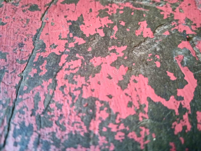 Rough Texture of the Wall. with Red Paint that is almost Faded Stock ...