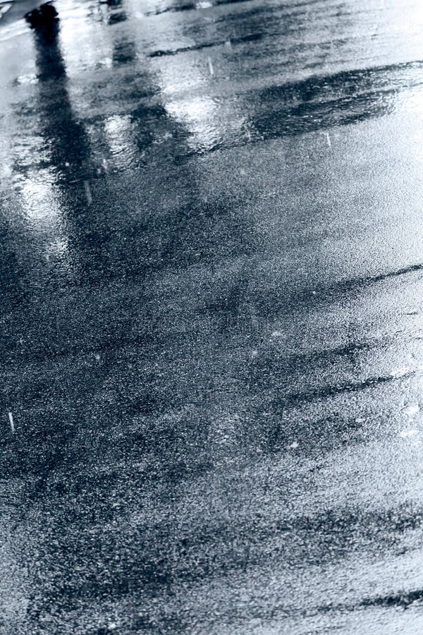 Rough Texture of Wet Asphalt Sidewalk Stock Image - Image of reflection ...