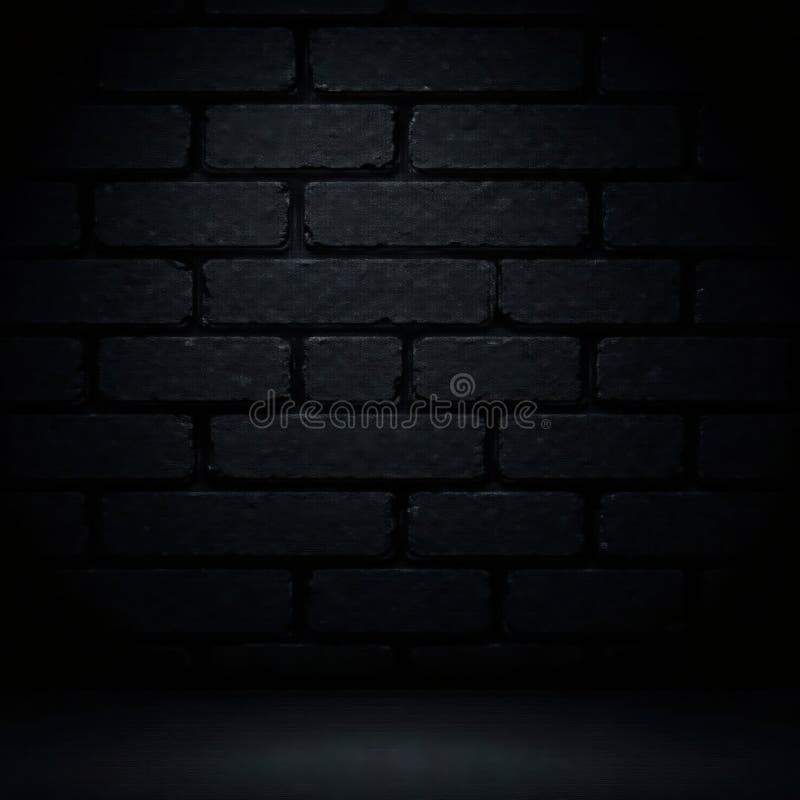 Rough Textured Black Brick Wall, Dark Shadows , Dark Background, Shadow ...