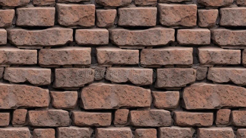 Rough Textured Brown Stone Brick Wall Pattern Stock Footage - Video of ...