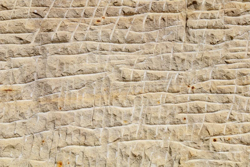 Rough Textured Chiseled Surface of the Stone. Background with Copy ...