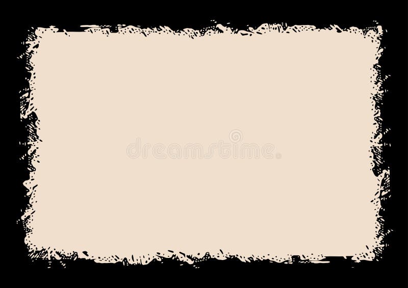 Rough Textured Frame Grunge Lines Border and Blank Space Stock Vector ...