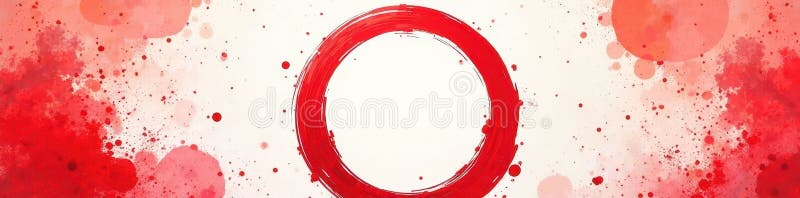 Rough, Textured Red Circle Frame; Hand Drawn Marker Style , Stroke ...
