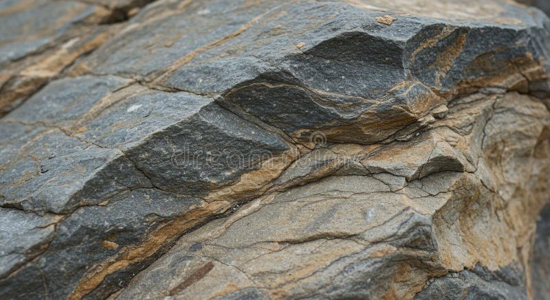 Rough, Textured Rock Surface with Distinct Layers Indicating ...