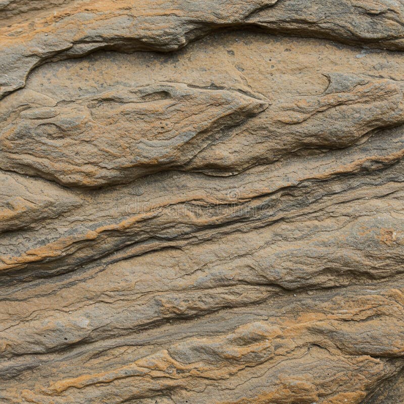 Rough, Textured Rock Surface Featuring Horizontal Layers. the Rock is ...