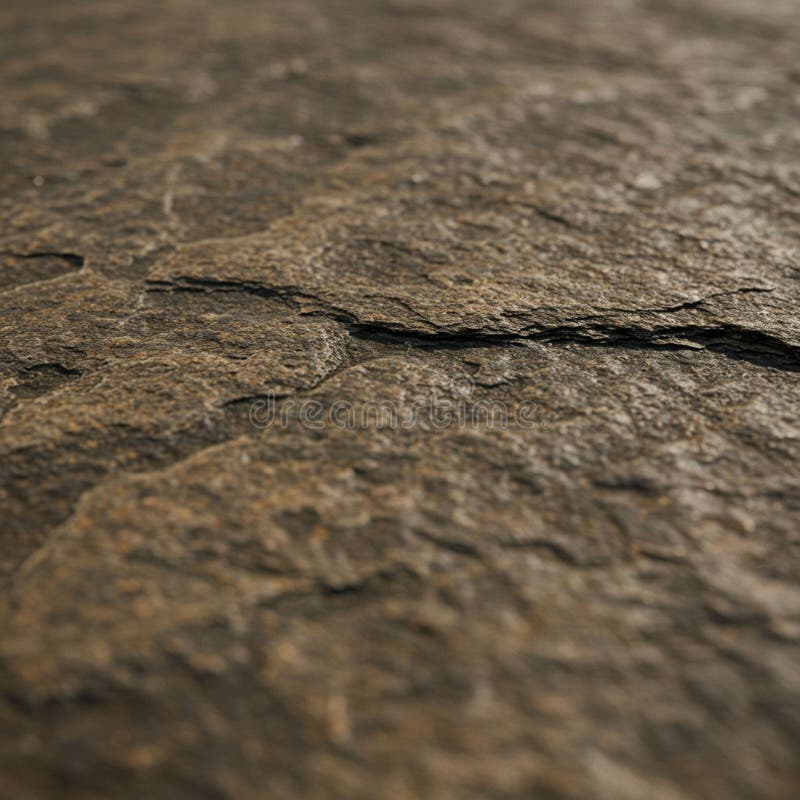 Rough, Textured Surface of a Brown Rock with Visible Layers and ...