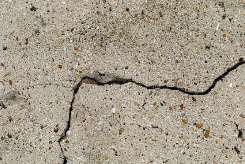 Rough Textured Surface of Cracked Concrete Foundation Slab Stock Photo ...