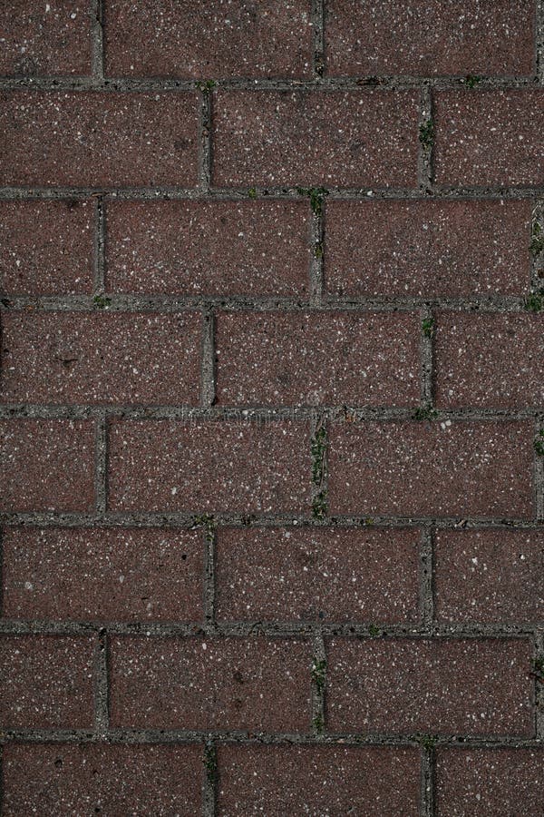 Rough Textured Surface of Red Rectangular Paving Slabs, Top View Stock ...