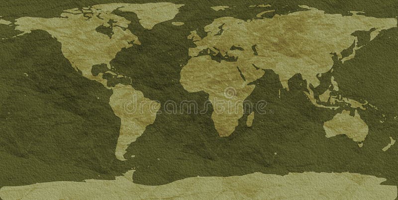 Rough-textured world map stock illustration. Illustration of mapping ...