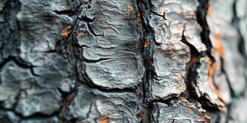 Rough Textures and Organic Shapes of Weathered Tree Bark. Generative AI ...