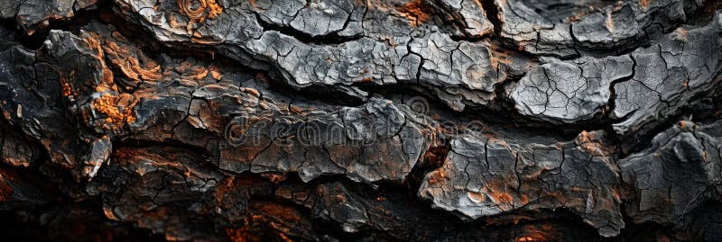 Rough Textures and Organic Shapes of Weathered Tree Bark. Generative AI Stock Image - Image of ...