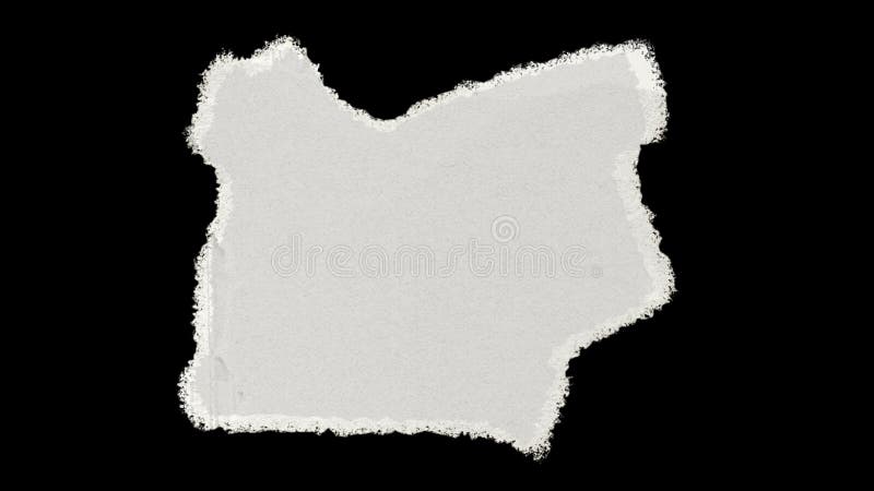 Rough Torn Paper Scrap Blank Animated Ripped Texture Loop with Alpha ...