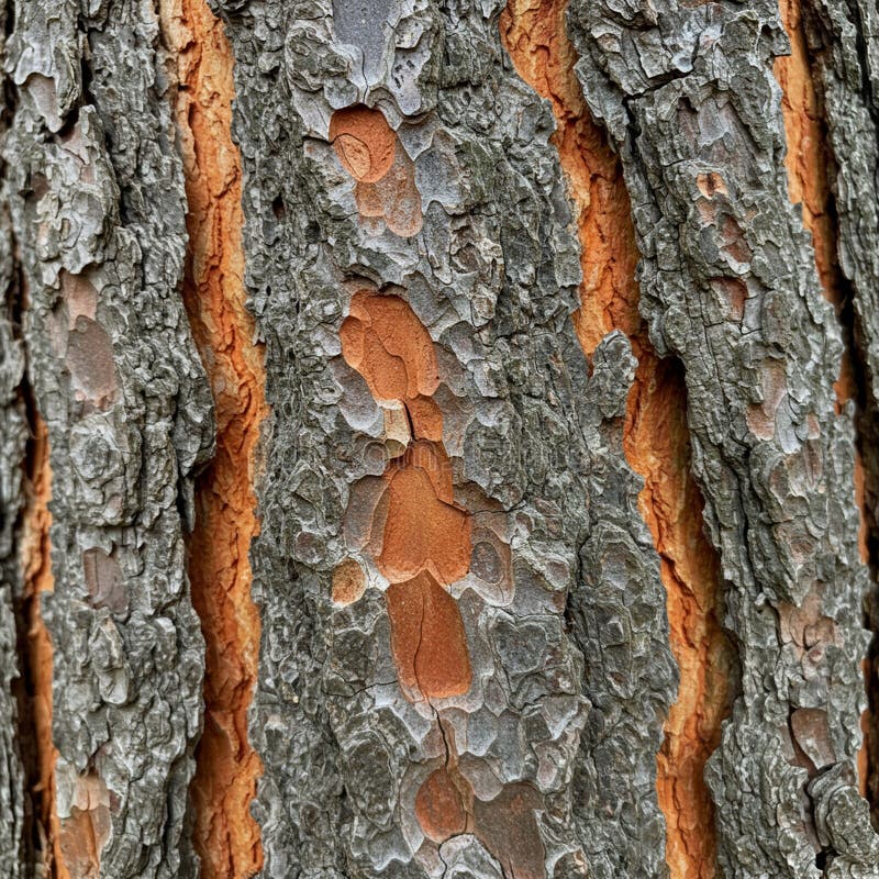 Rough Tree Bark with Distinct Layers and Textures. the Outer Layer is a ...