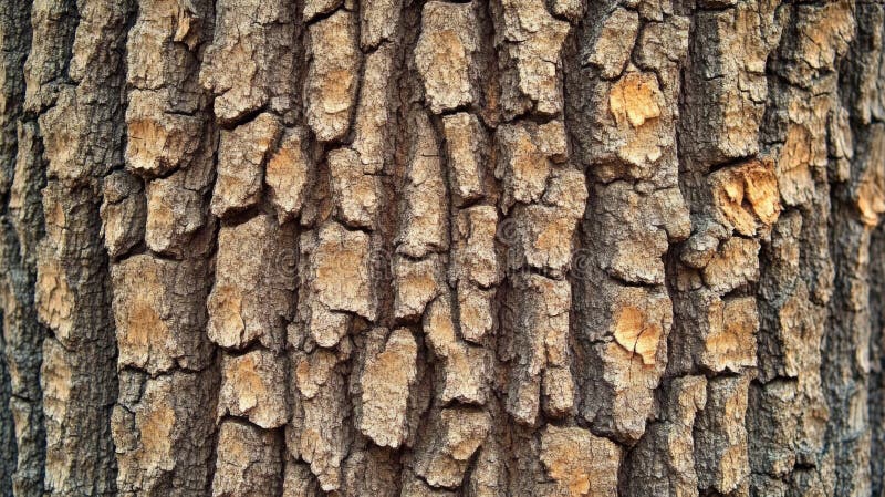 Rough Tree Bark Texture Close Up View Stock Illustration - Illustration ...