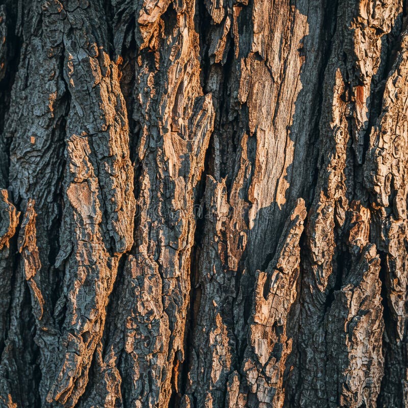 Rough Tree Bark Texture Featuring Deep Ridges and Grooves. the Bark is ...