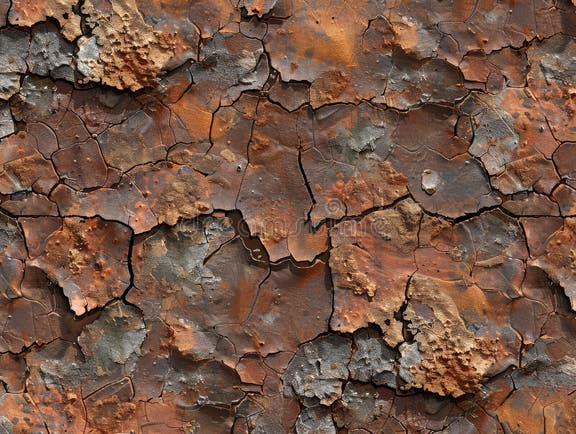 Rough and Uneven Rusted Metal Texture of Decay Stock Illustration ...