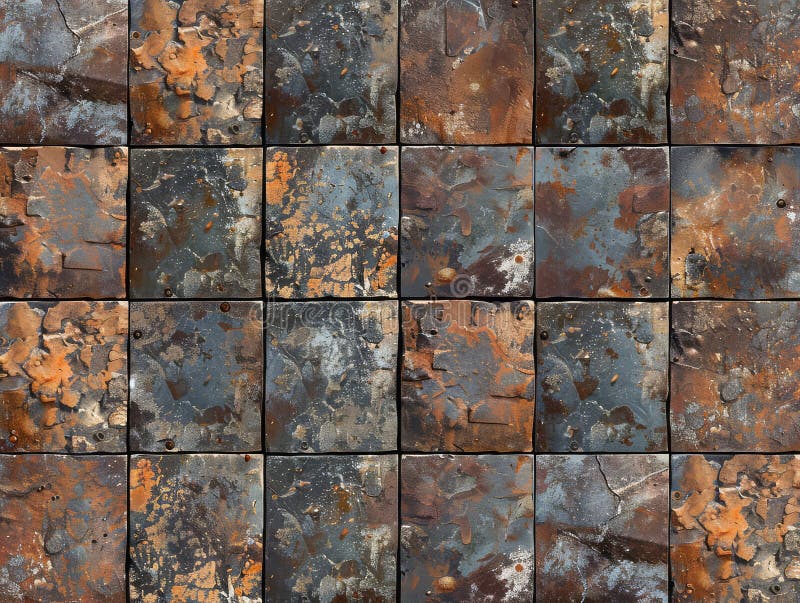 Rough and Uneven Texture of Decayed Metal with Rust Stock Illustration ...